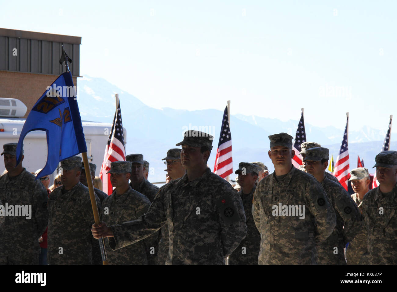 The approximately 65 Soldiers of the Utah Army National Guard's Second ...