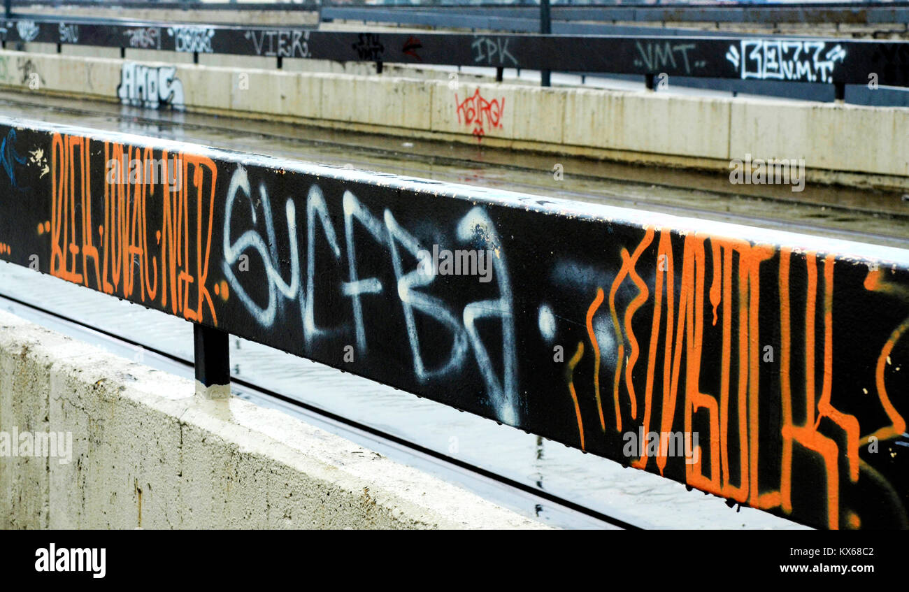Graffiti on the street Stock Photo - Alamy