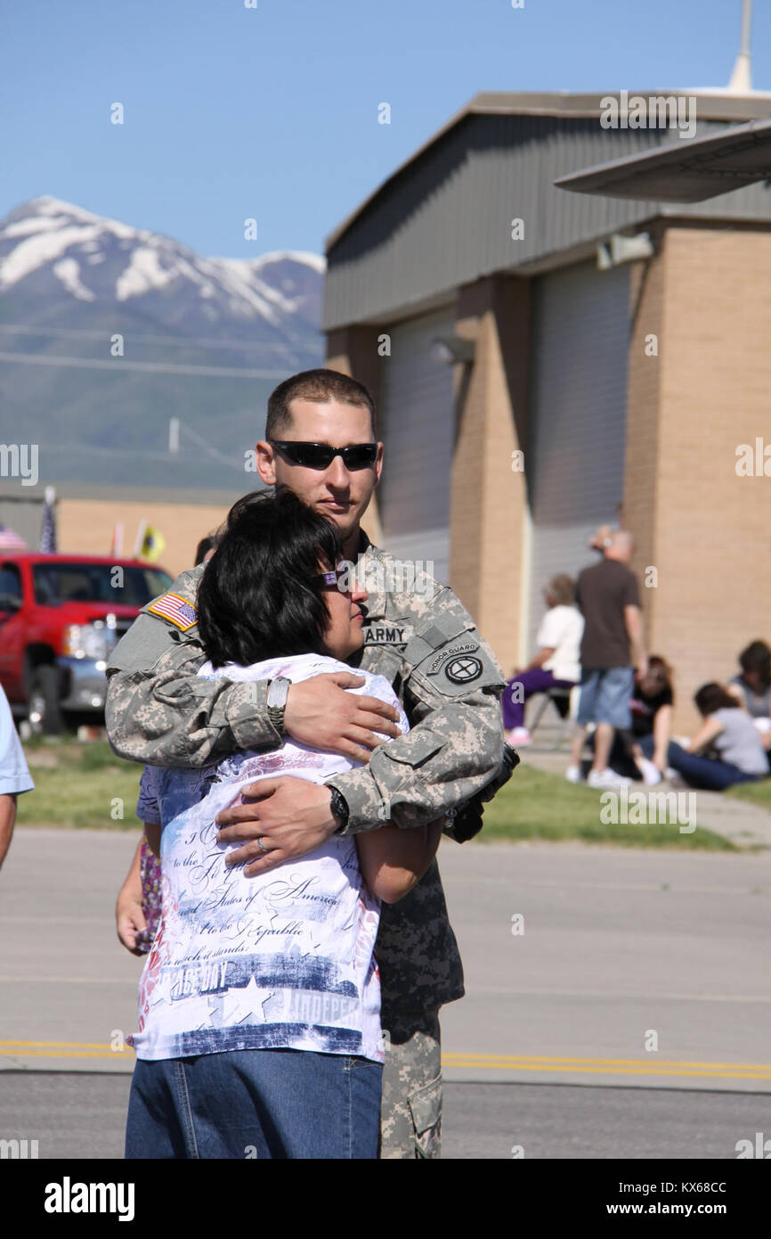 The approximately 65 Soldiers of the Utah Army National Guard's Second ...
