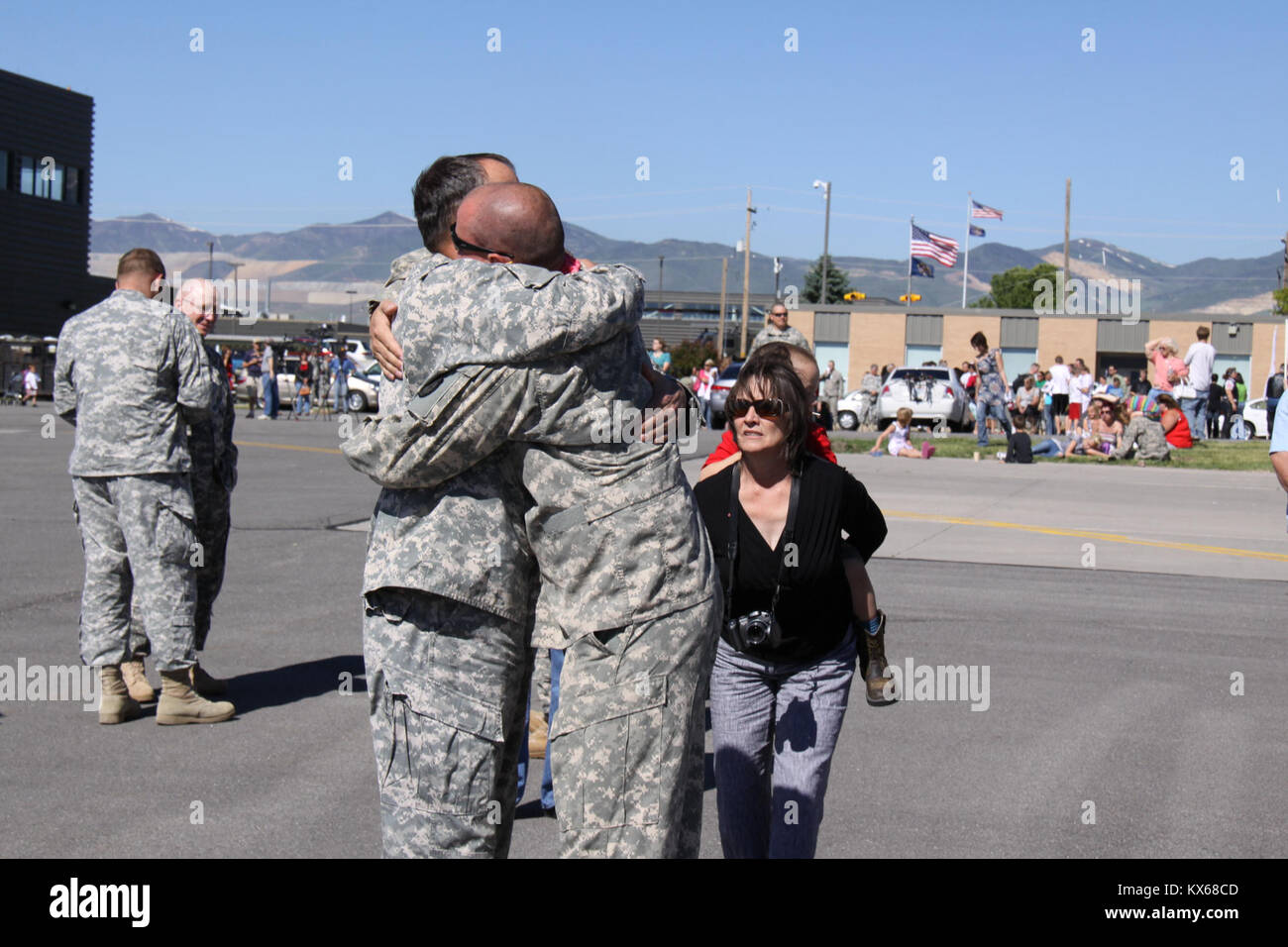 The approximately 65 Soldiers of the Utah Army National Guard's Second ...