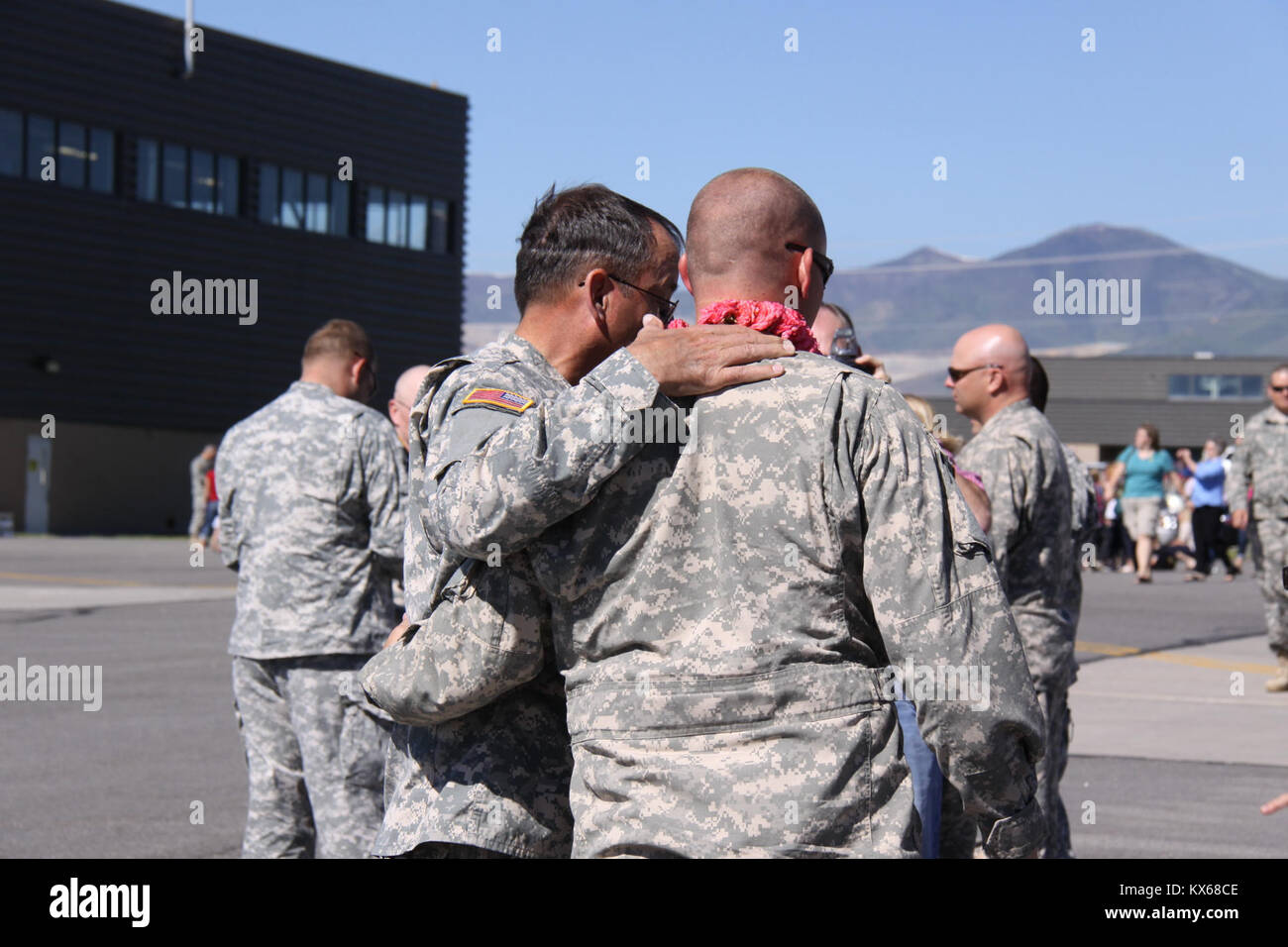 The approximately 65 Soldiers of the Utah Army National Guard's Second ...