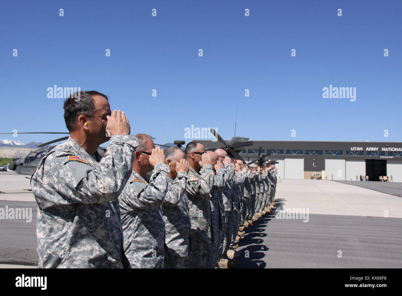 The approximately 65 Soldiers of the Utah Army National Guard's Second ...