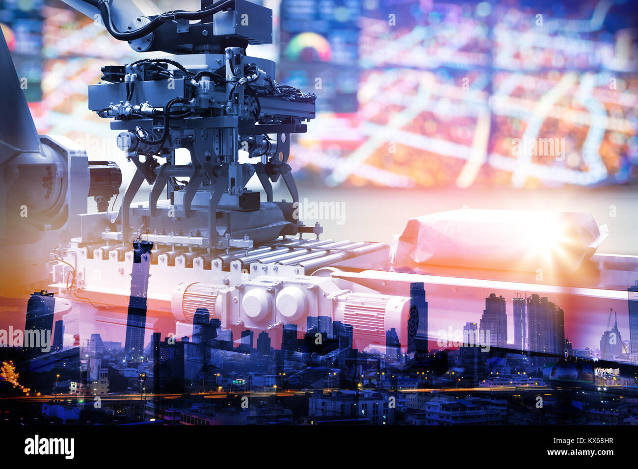 Internet things technology robotic arm hi-res stock photography and ...