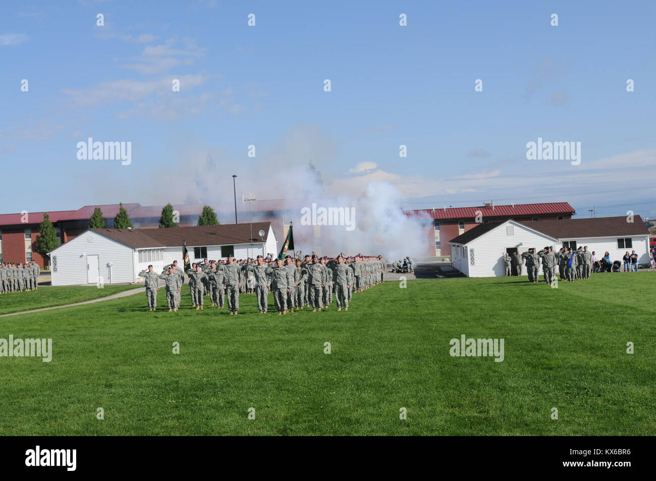 Camp Williams, UT -- On Sep. 17, 2011, Guardsmen gathered on the parade ...