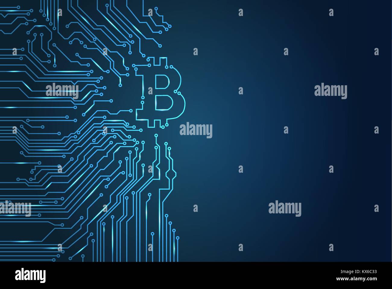 digital bitcoin crypto currency vector background Stock Vector Image ...