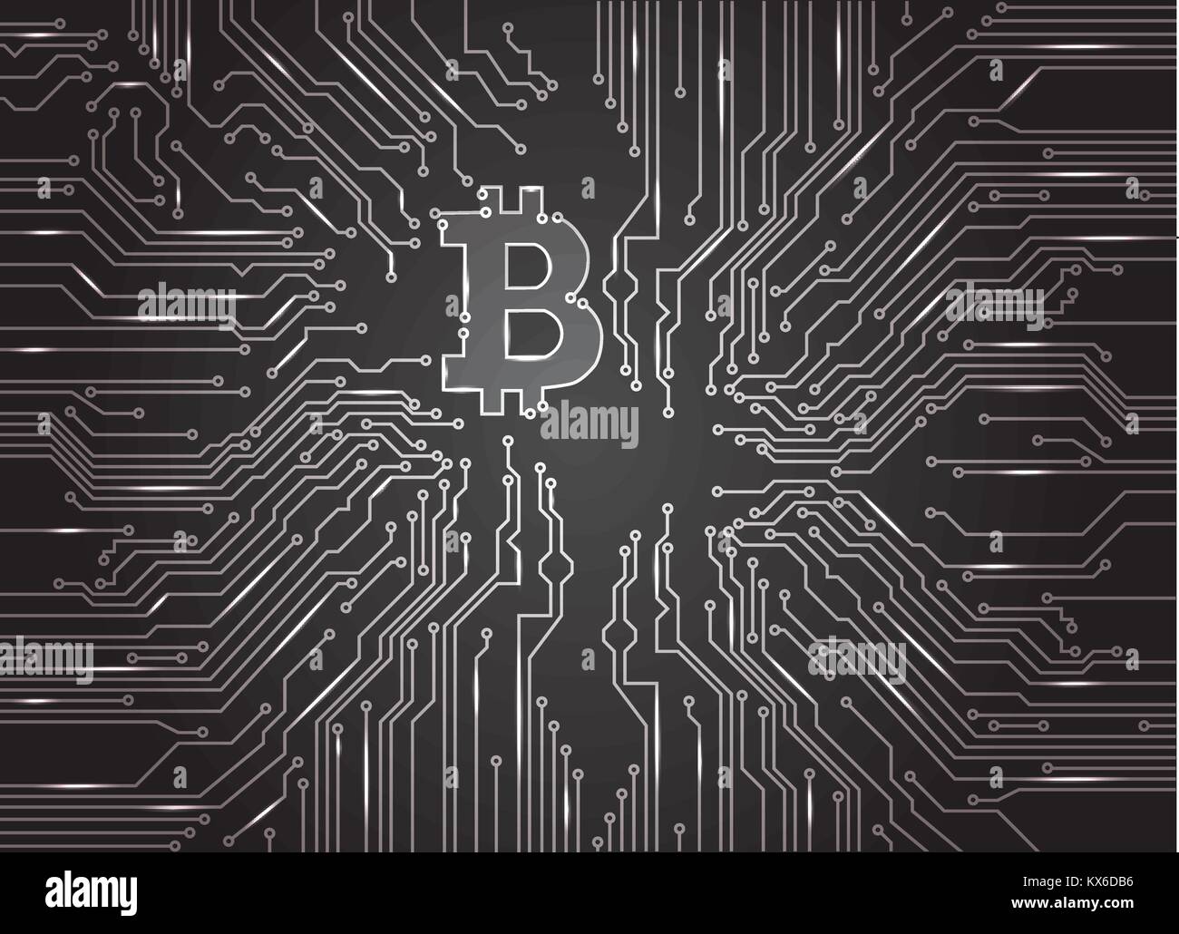digital bitcoin crypto currency vector background Stock Vector Image ...