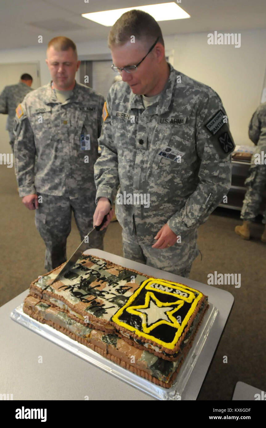 Lt. Col. Joseph Green, commander, 142nd Military Intelligence Battalion ...
