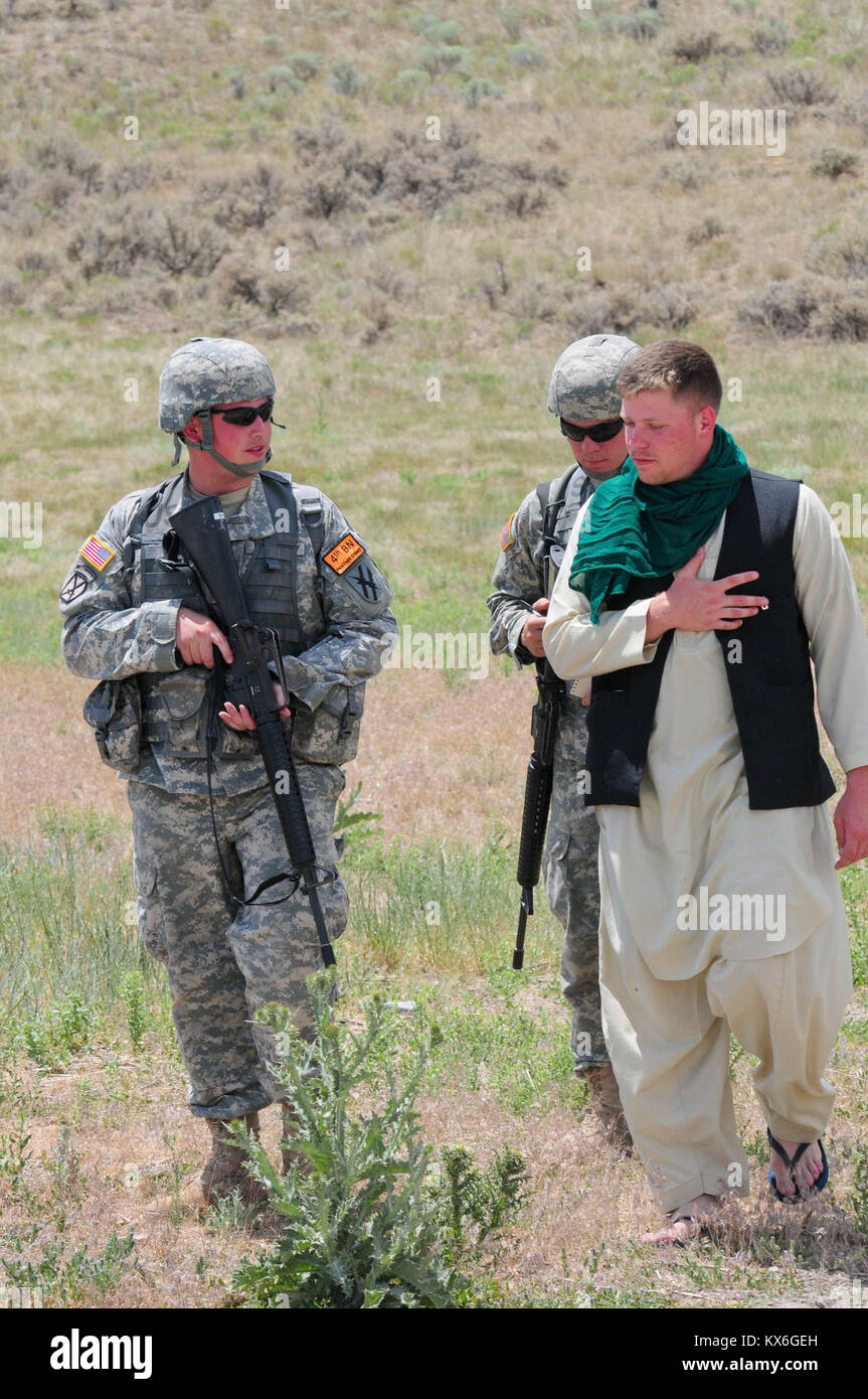 Pvt. Joshua Duboise, a human intelligence collector who serves with ...