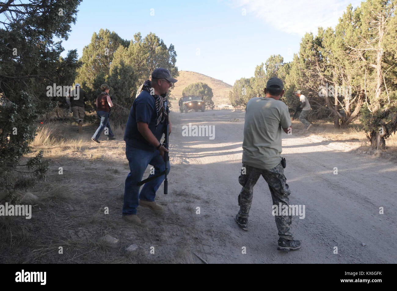 Opposing Forces Soldiers operate against Task Force Panther Soldiers ...