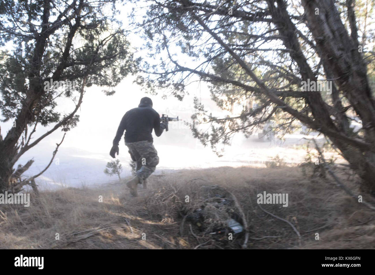 Opposing Forces Soldiers operate against Task Force Panther Soldiers ...