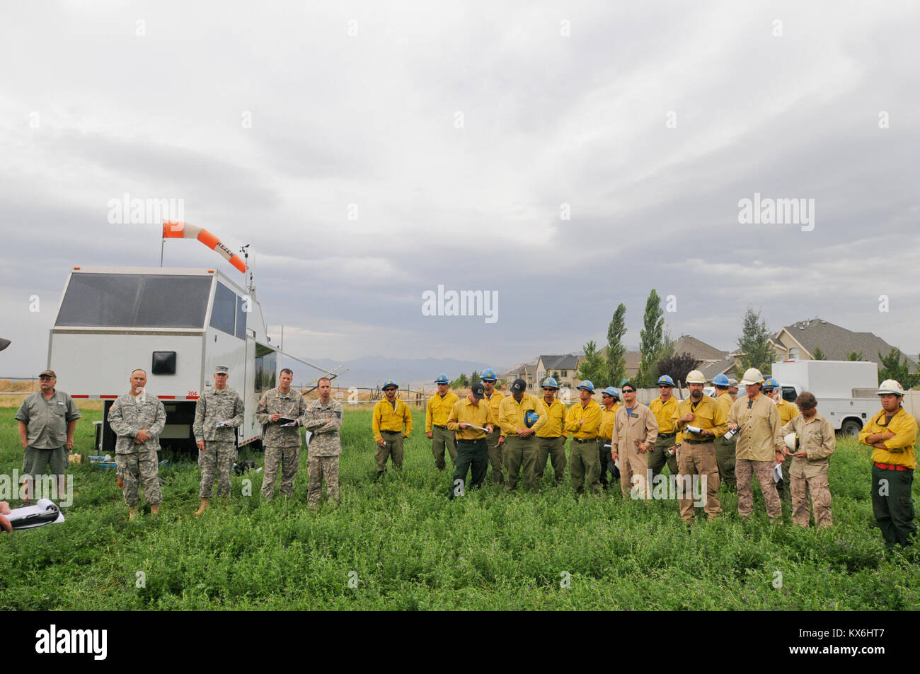 Aviation and liaison officers from the Utah National Guard and ...