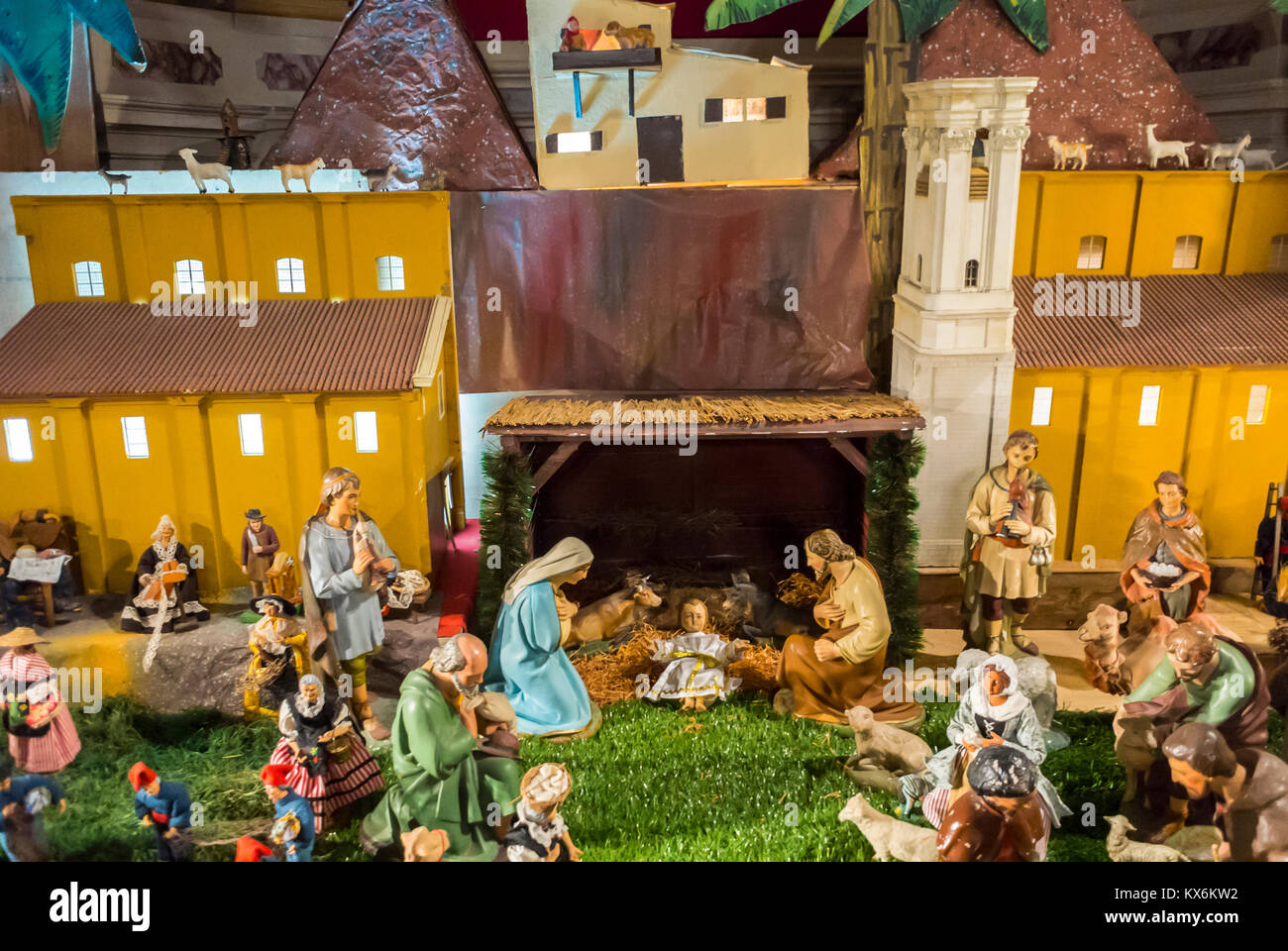 Nice, France, Close up, Christmas Display, Traditional Menage, Catholic ...