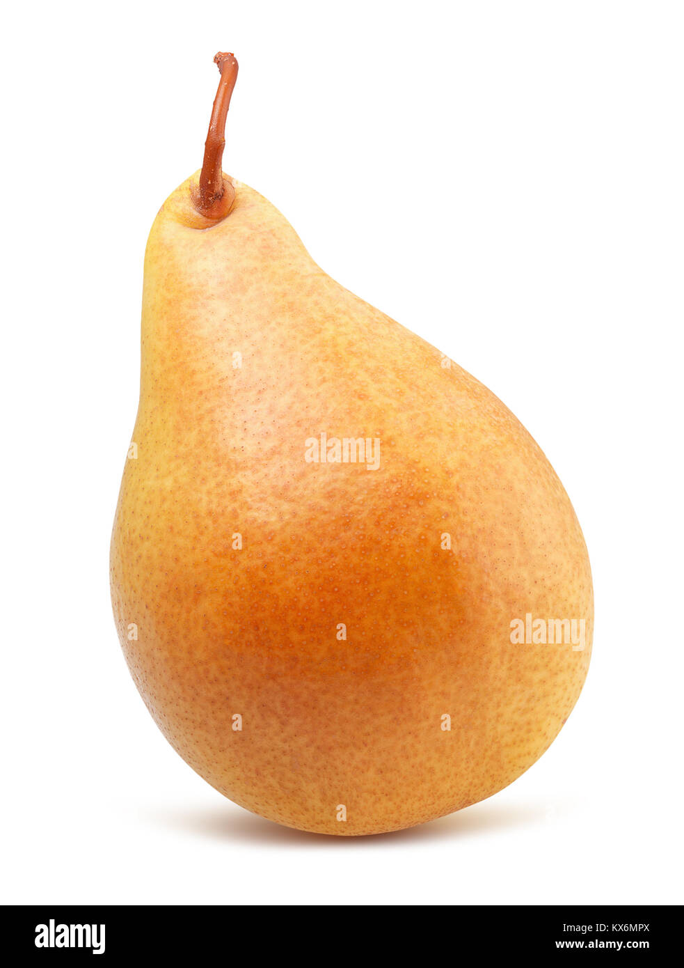 yellow pear isolated on a white background Stock Photo - Alamy