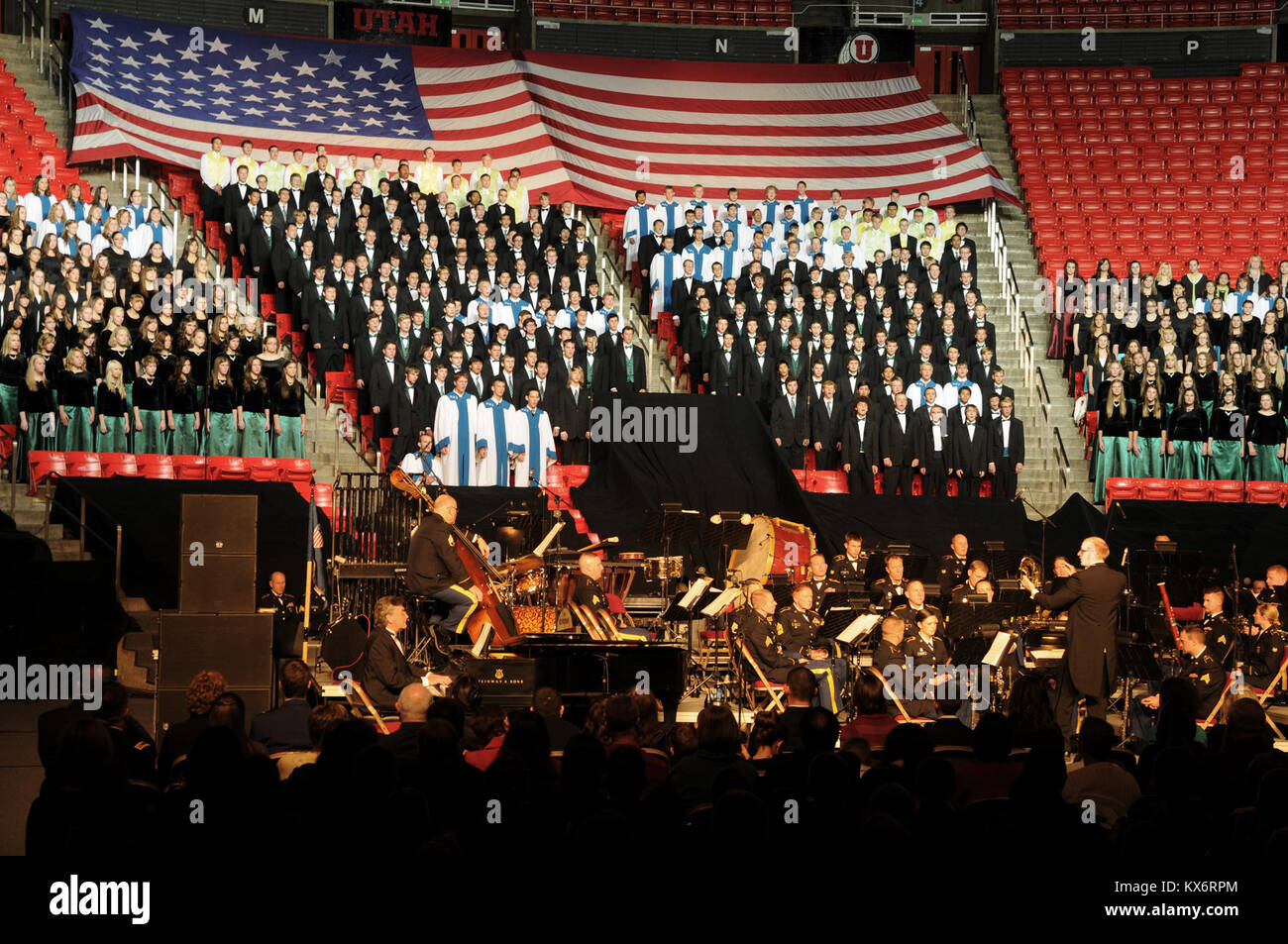 The Utah National Guard’s 23rd Army Band and a 600-voice combined choir ...