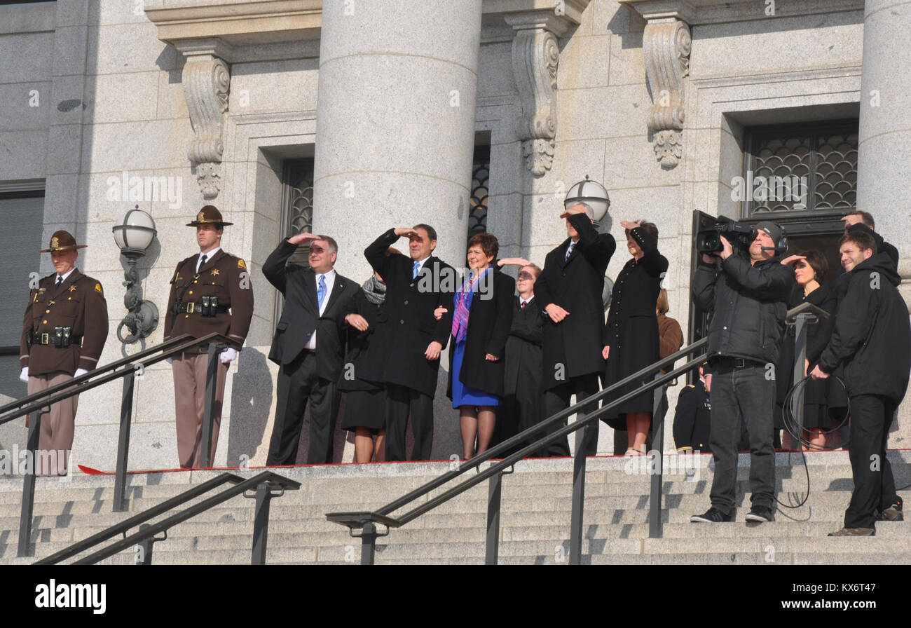 Utah Governor Gary R. Herbert inaugurated at the Utah State Capitol ...