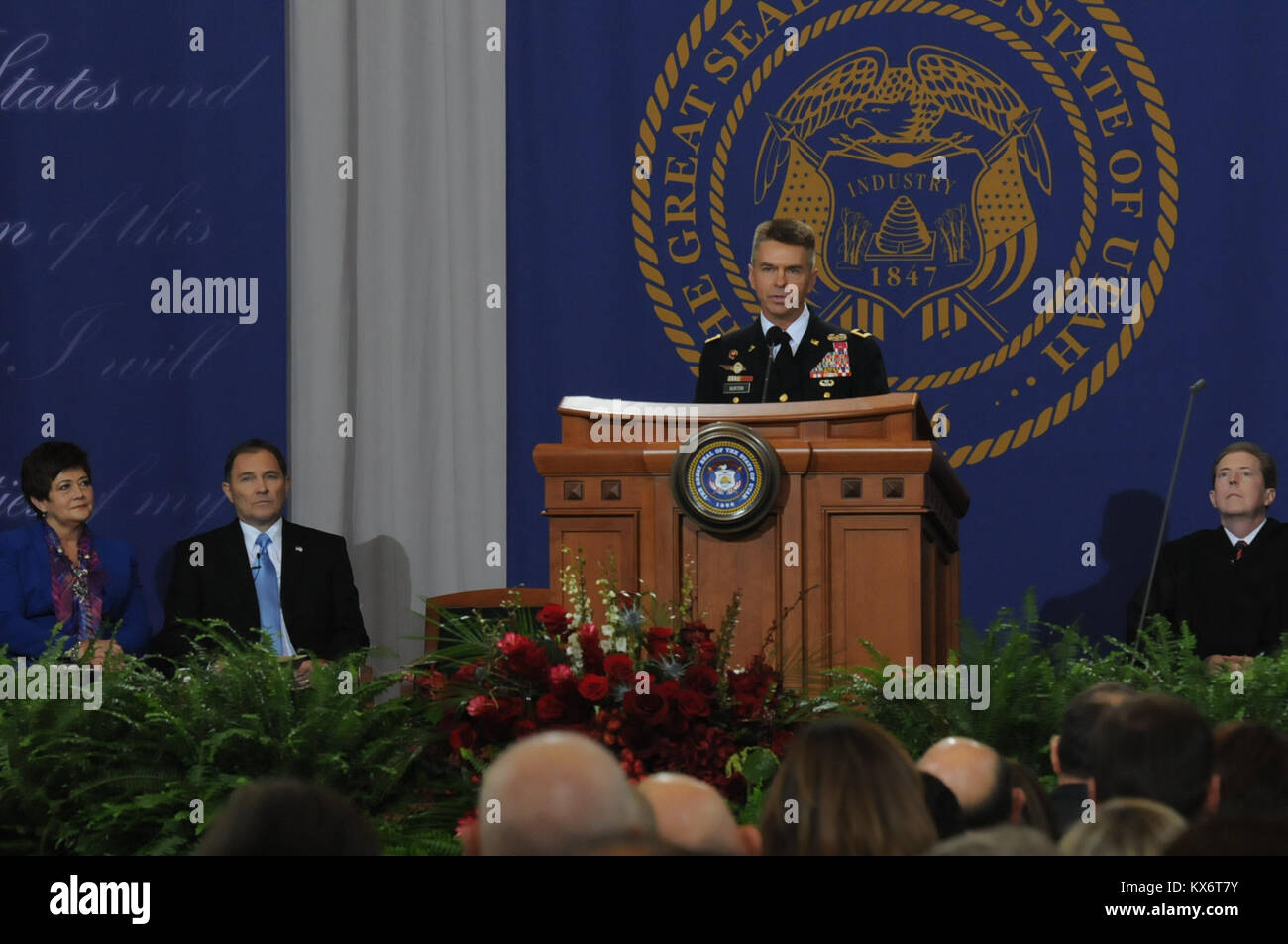 Utah Governor Gary R. Herbert inaugurated at the Utah State Capitol ...