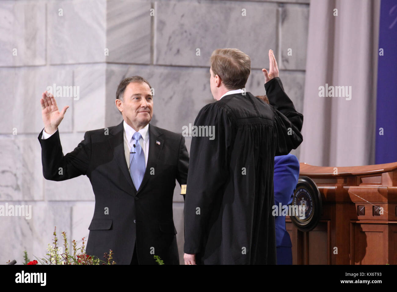 Utah Governor Gary R. Herbert inaugurated at the Utah State Capitol ...