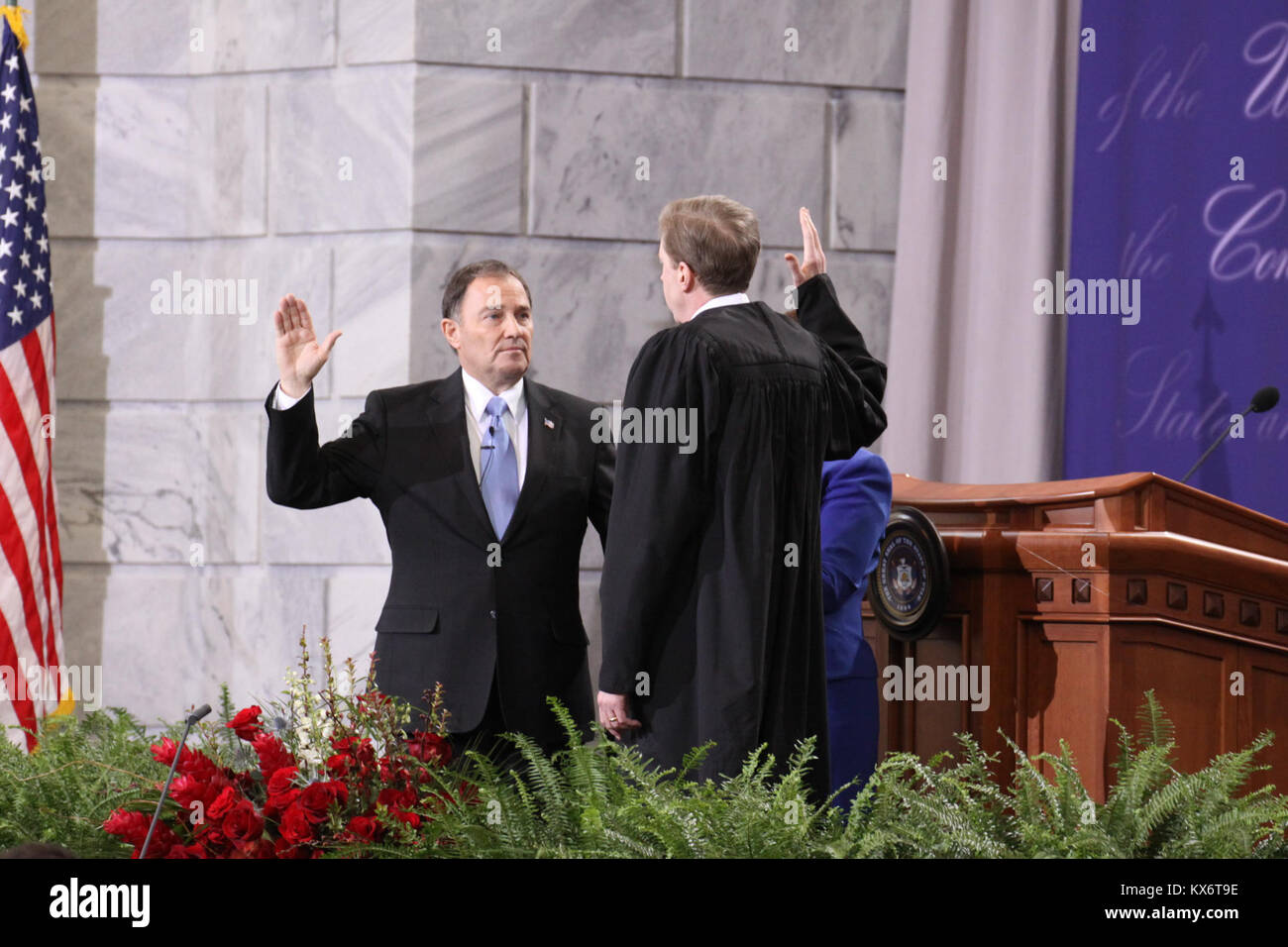 Utah Governor Gary R. Herbert inaugurated at the Utah State Capitol ...