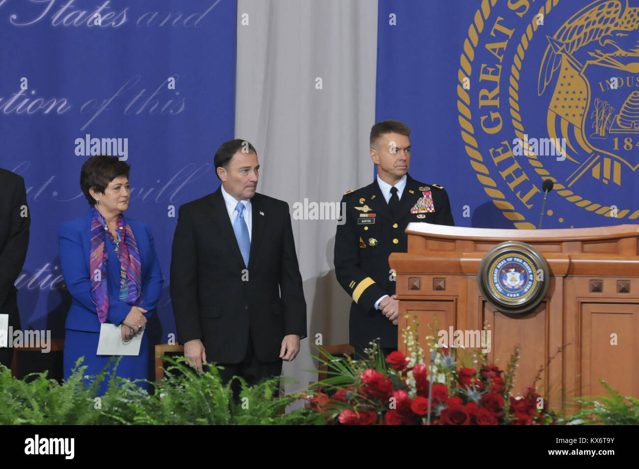 Utah Governor Gary R. Herbert inaugurated at the Utah State Capitol ...