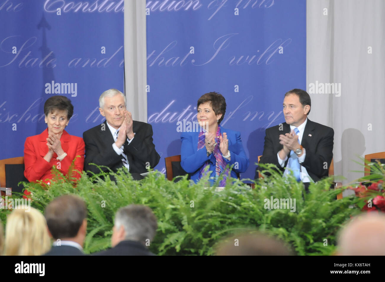 Utah Governor Gary R. Herbert inaugurated at the Utah State Capitol ...
