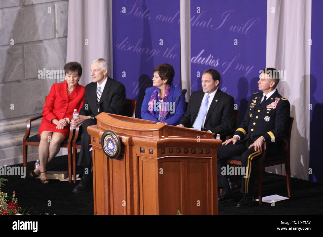 Utah Governor Gary R. Herbert inaugurated at the Utah State Capitol ...