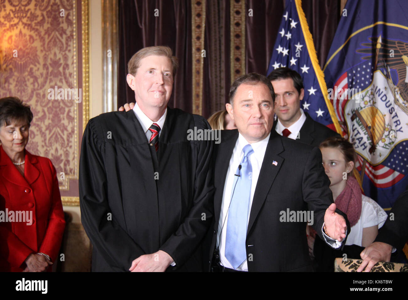 Utah Governor Gary R. Herbert inaugurated at the Utah State Capitol ...