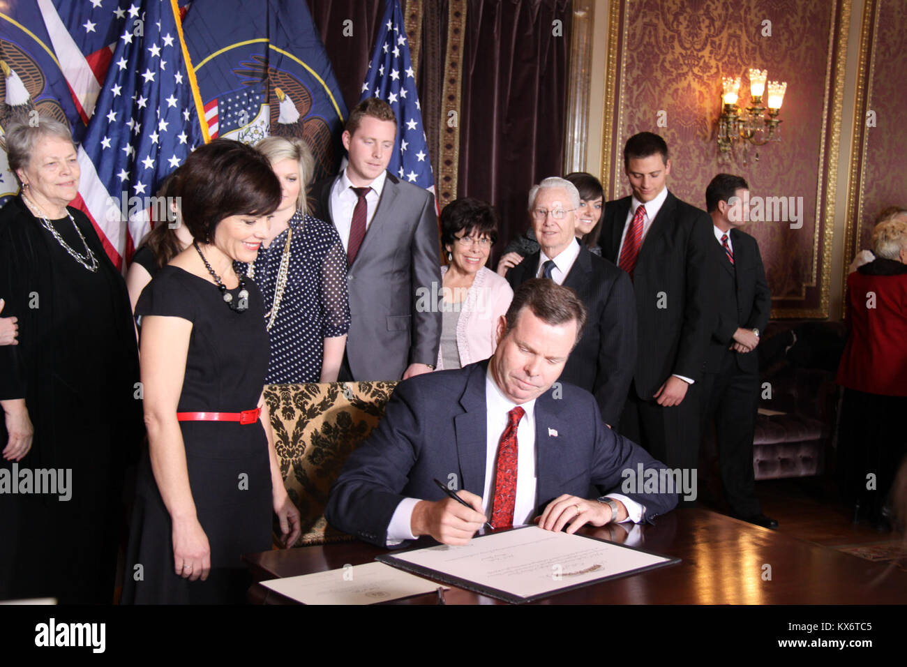 Utah Governor Gary R. Herbert inaugurated at the Utah State Capitol ...