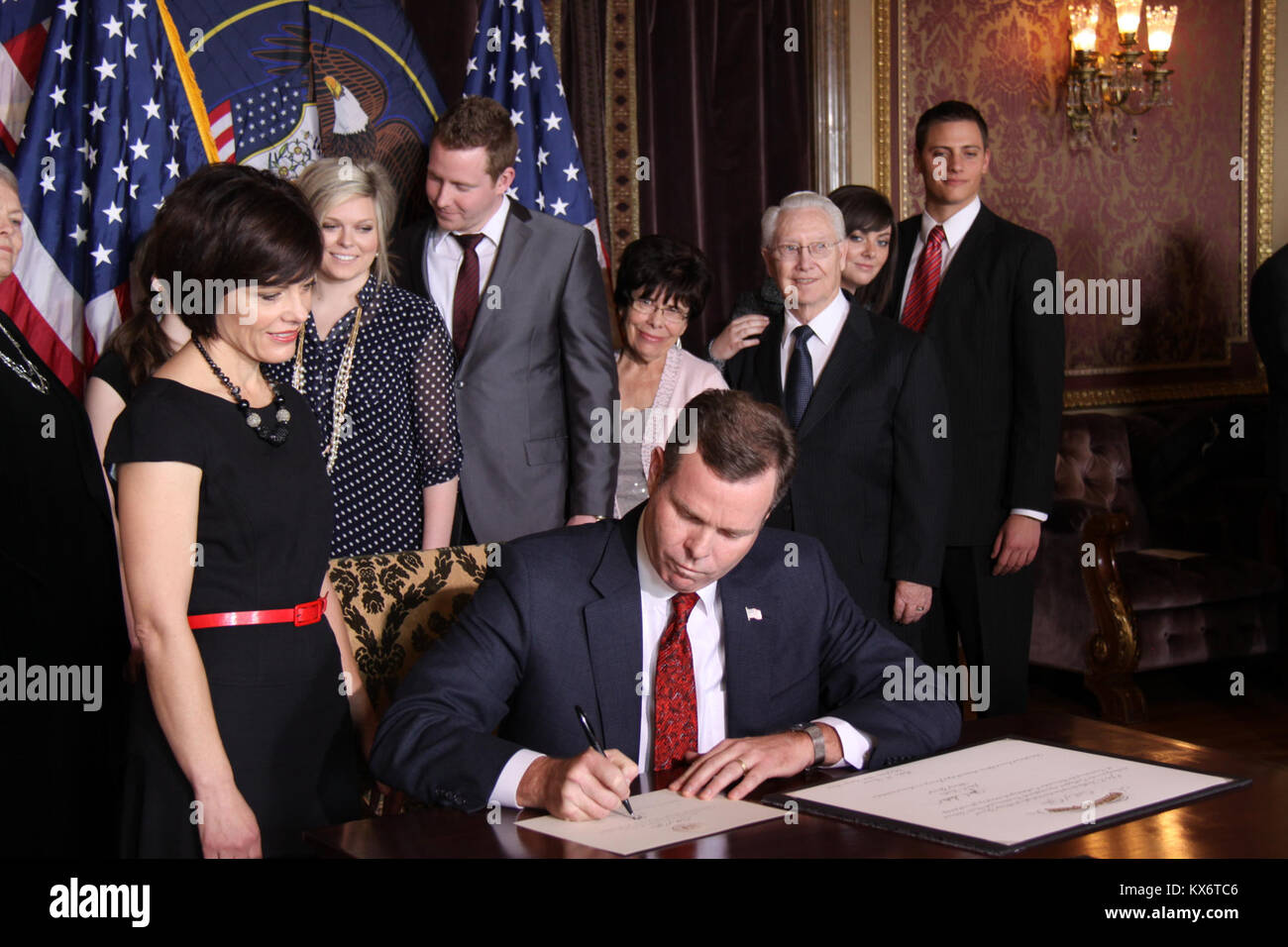 Utah Governor Gary R. Herbert inaugurated at the Utah State Capitol ...