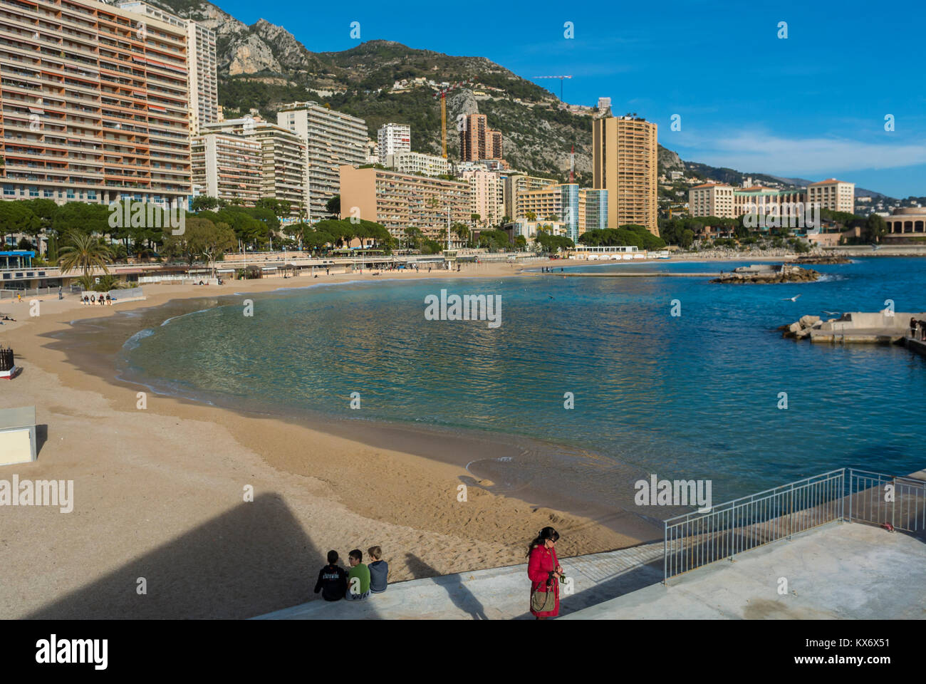 Monaco, Monte Carlo, Skyline, Downtown, Beach, Buildings along ...