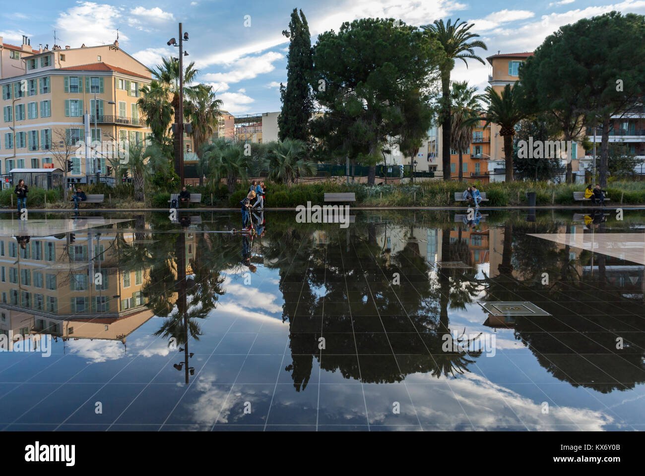 Nice, France, Scenic Pond in Public Park in City Center Stock Photo - Alamy