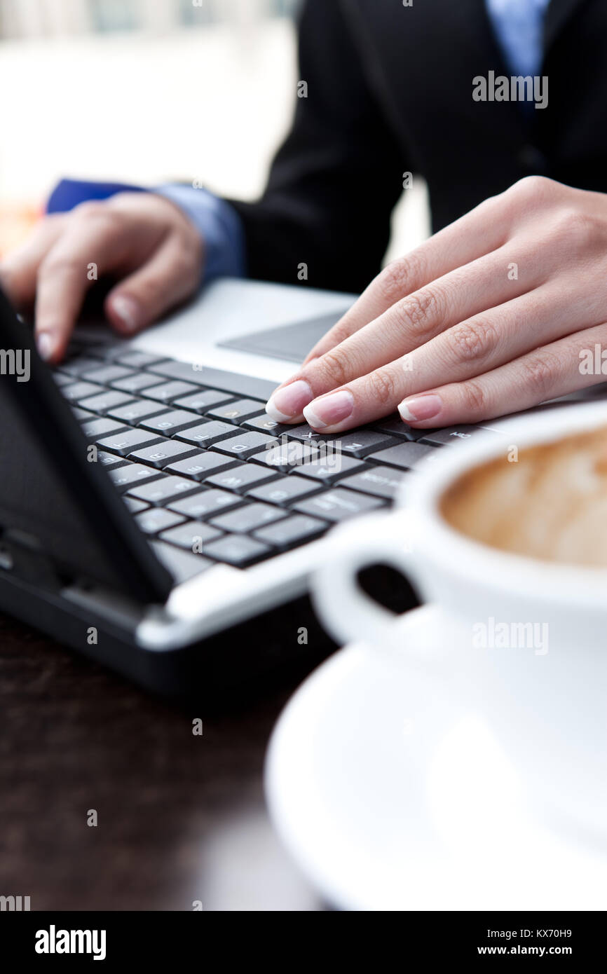 Documents laptop typing business hi-res stock photography and images ...