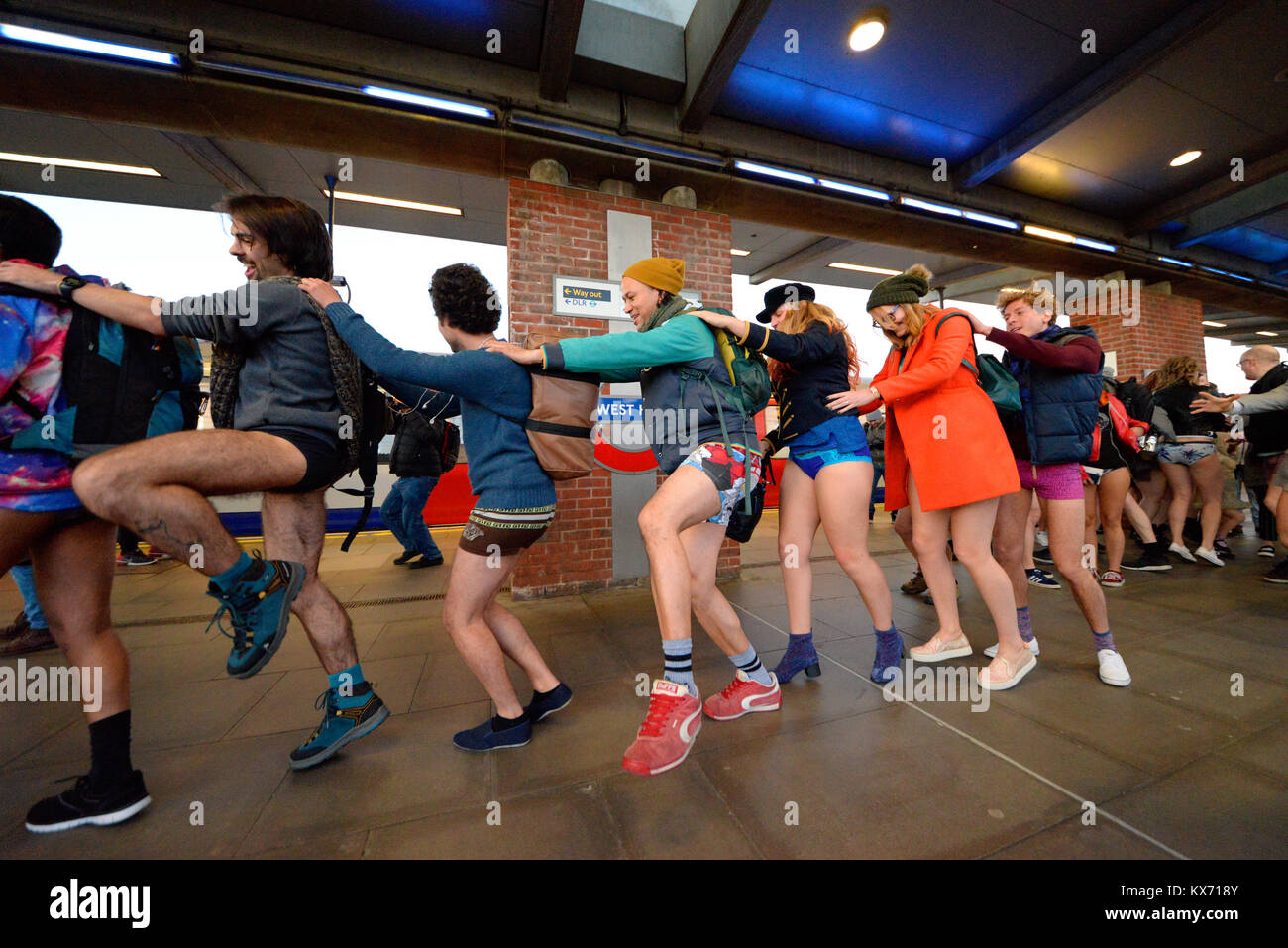 No Trousers on the Underground No Pants Subway Ride on the London ...