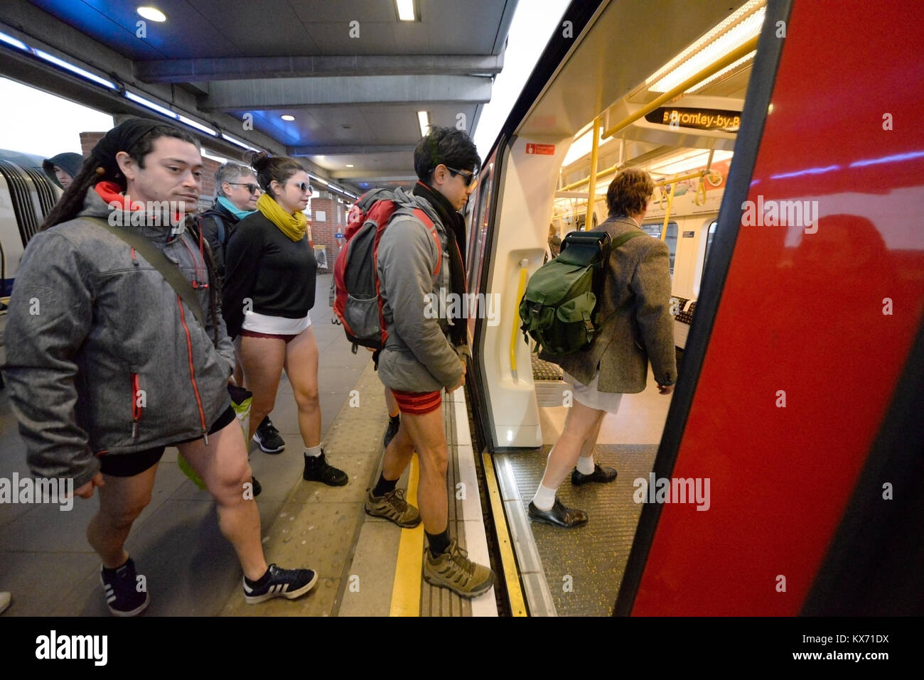 No Trousers on the Underground No Pants Subway Ride on the London ...