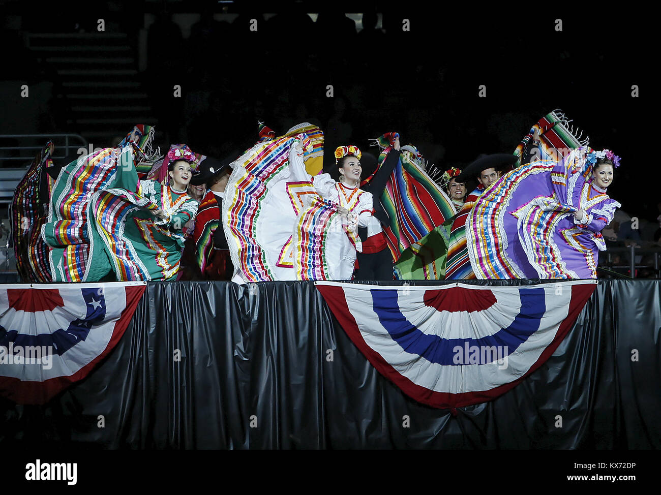 Denver, Colorado, USA. 7th Jan, 2018. Mexican dancers of the Mexican ...