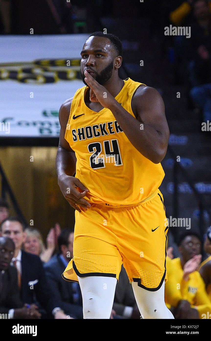 Wichita, Kansas, USA. 07th Jan, 2018. Wichita State Shockers center ...