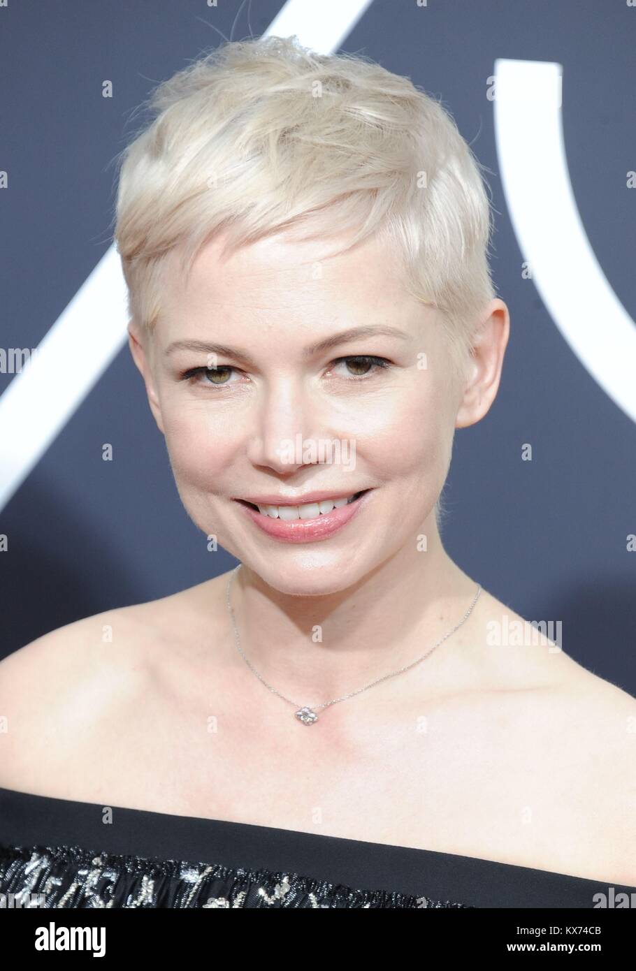 Michelle Williams at arrivals for 75th Annual Golden Globe Awards ...