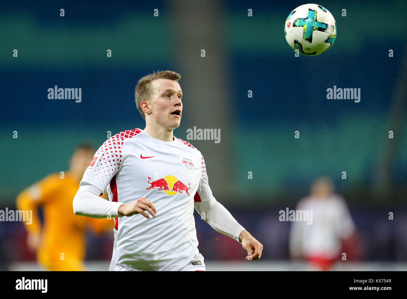 Leipzig, Germany. 06th Jan, 2018. Leipzig's Lukas Klostermann in action ...