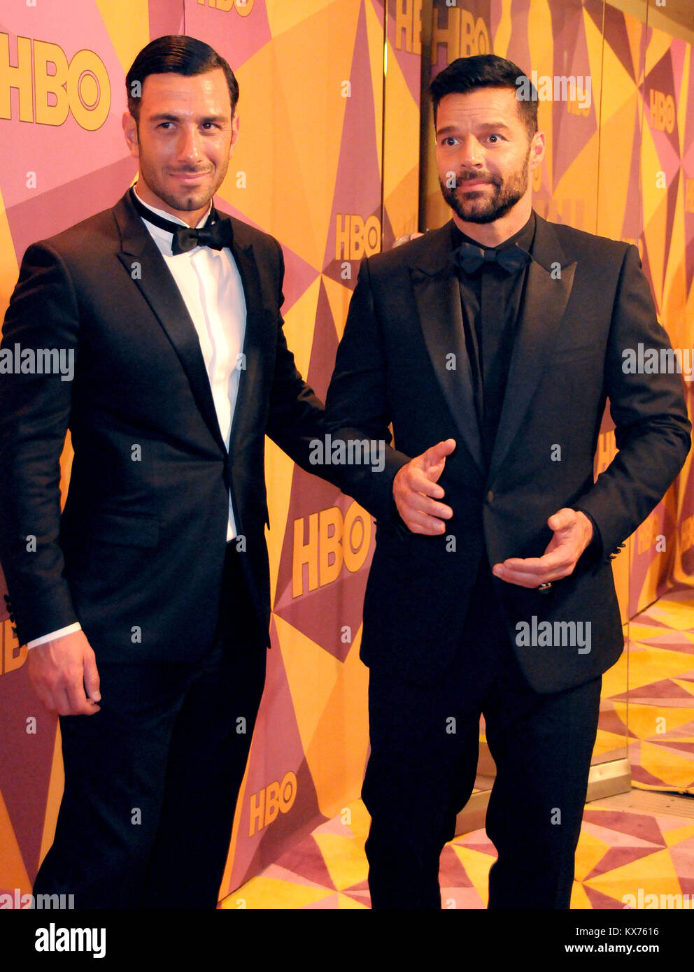 Beverly Hills, California, USA. 7th Jan, 2018. (L-R) Artist Jwan Yosef ...