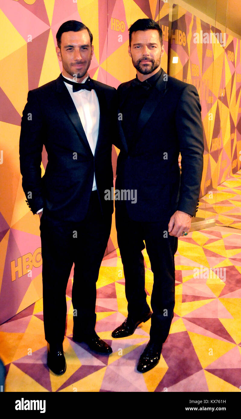 Beverly Hills, California, USA. 7th Jan, 2018. (L-R) Artist Jwan Yosef ...