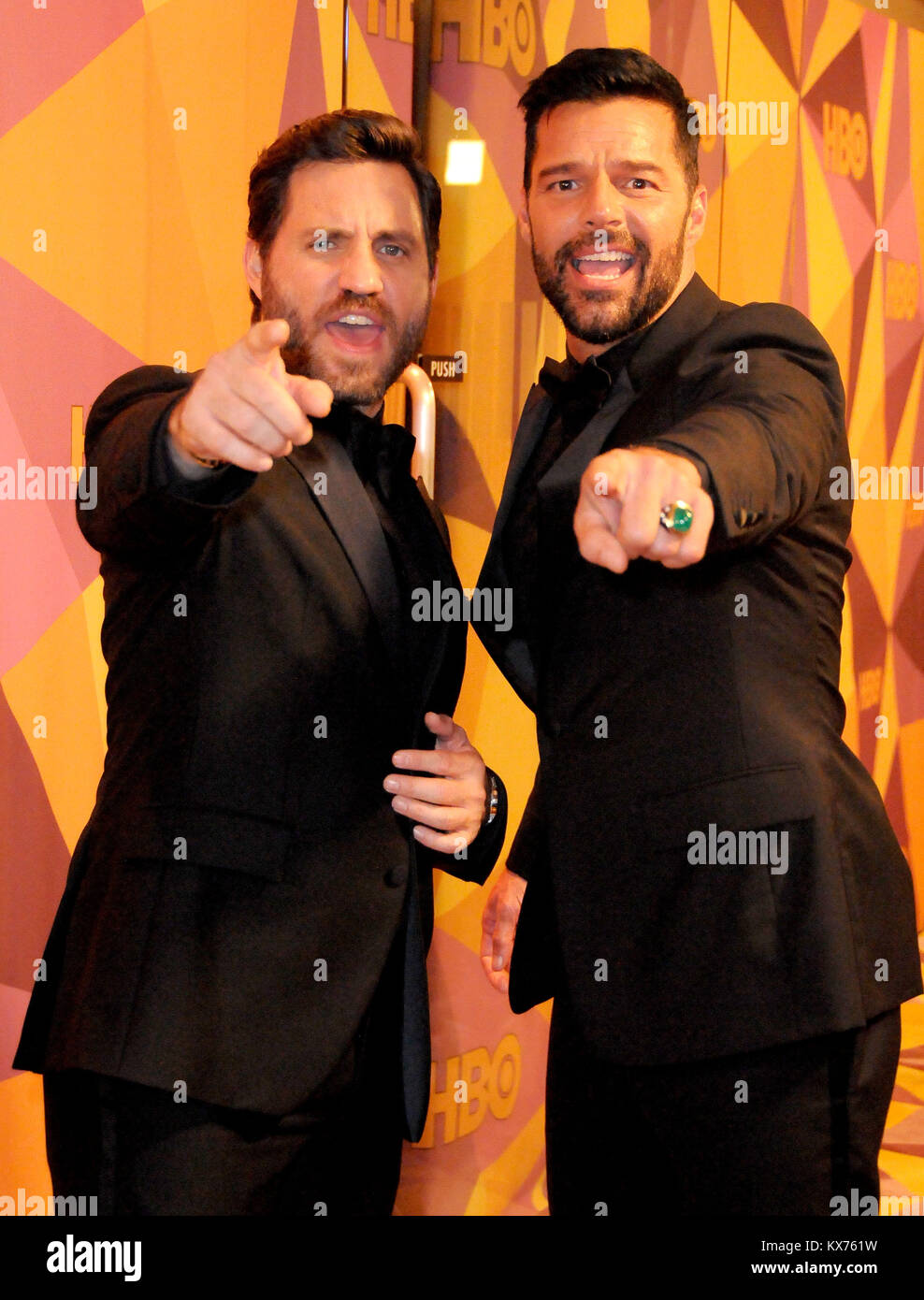 Beverly Hills, California, USA. 7th Jan, 2018. (L-R) Actor Edgar ...