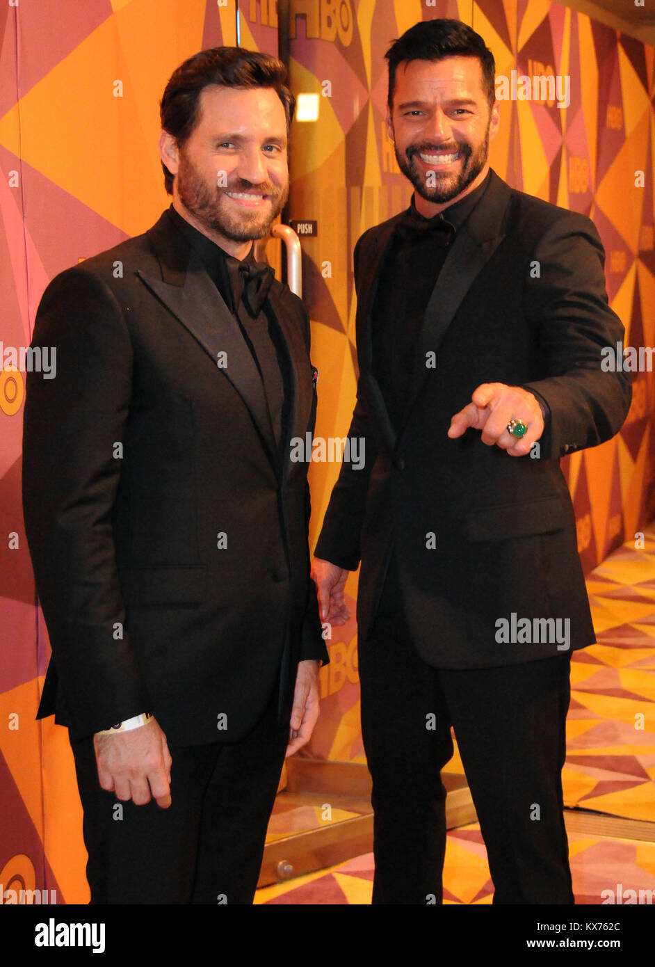 Beverly Hills, California, USA. 7th Jan, 2018. (L-R) Actor Edgar ...