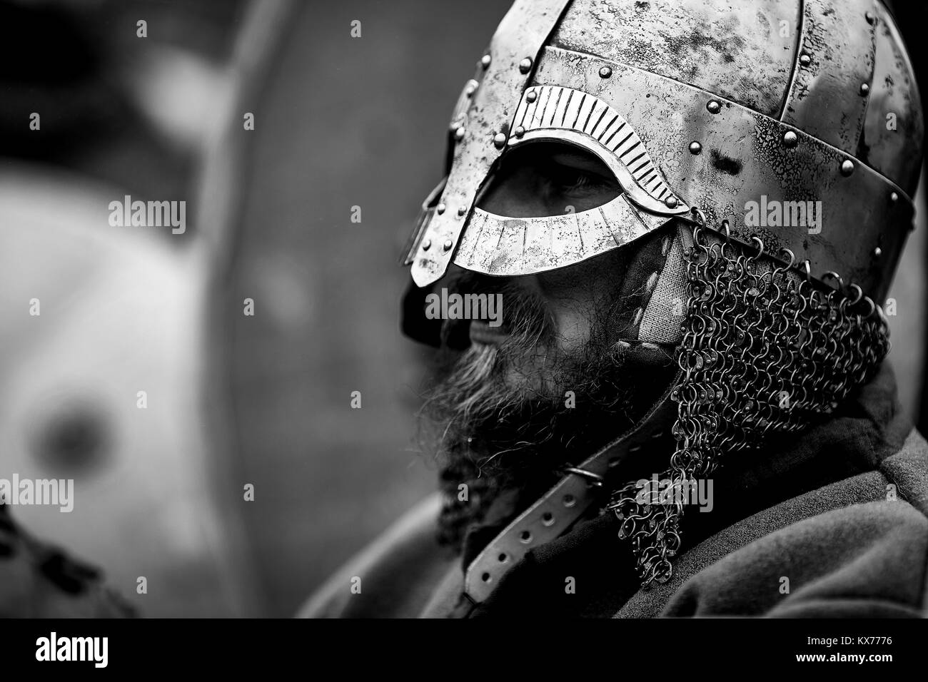 Warrior of medieval Europe. Medieval battle (reconstruction) Czech ...