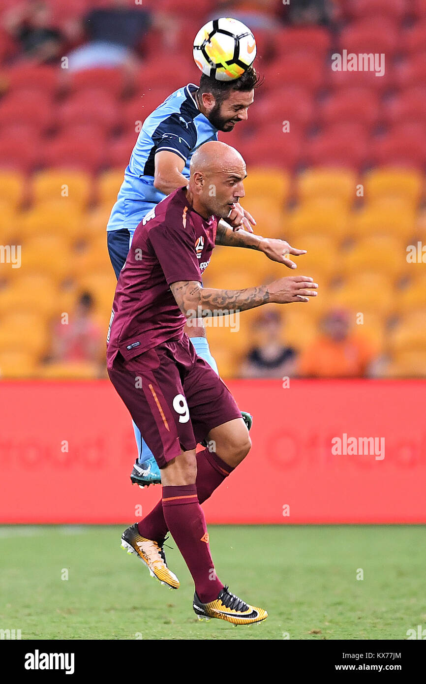 Brisbane, QUEENSLAND, AUSTRALIA. 8th Jan, 2018. Michael Zullo of Sydney ...