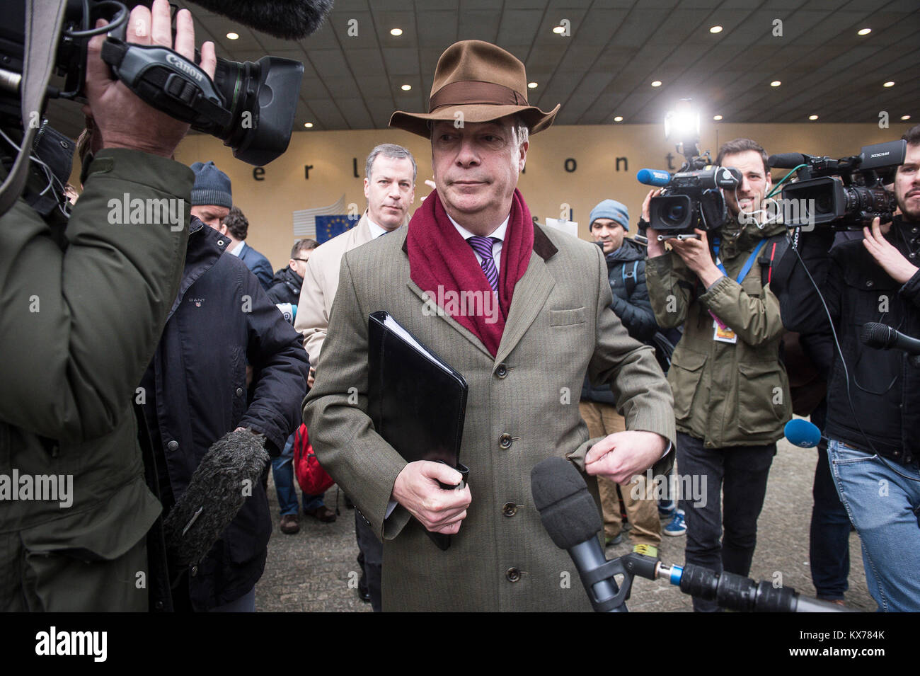 Brussels, Bxl, Belgium. 8th Jan, 2018. Former United Kingdom ...