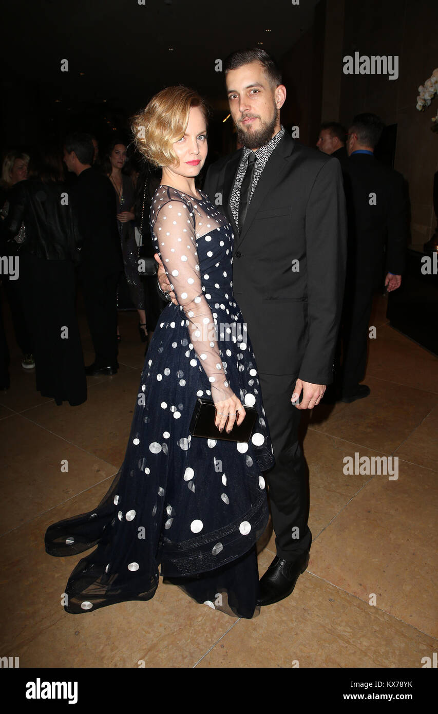 Beverly Hills, Ca. 7th Jan, 2018. Mena Suvari, Michael Hope, at 75th ...