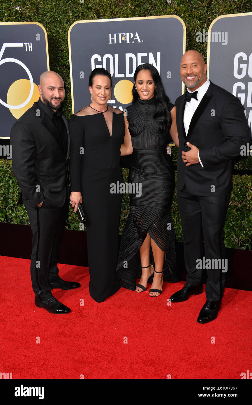 Los Angeles, USA. 07th Jan, 2018. Dave Rienzi, Dany Garcia, Simone ...