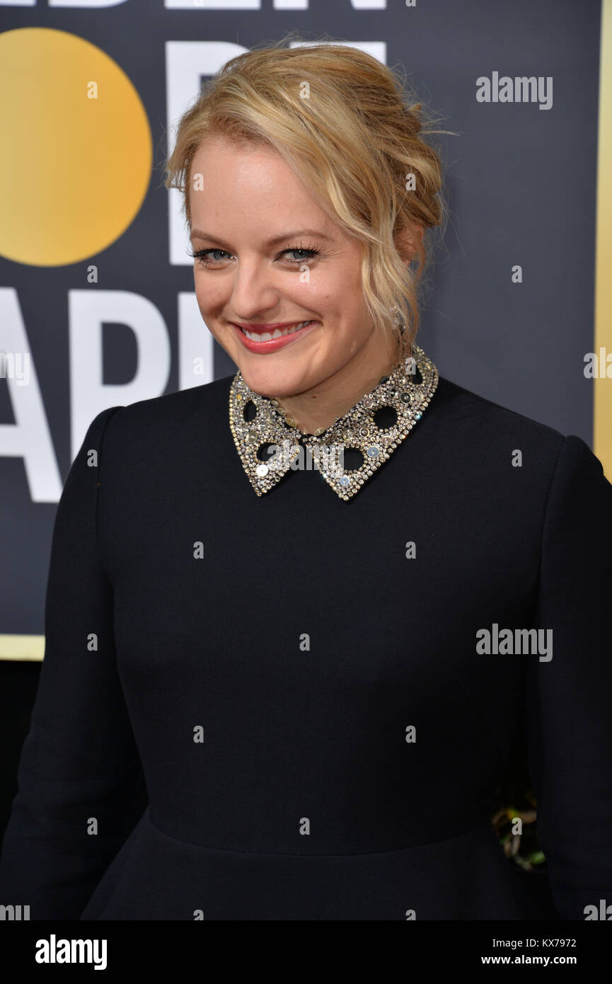Los Angeles, USA. 07th Jan, 2018. Elisabeth Moss at the 75th Annual ...