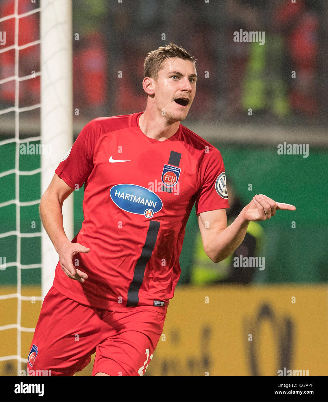 jubilation Kevin KRAUS (HDH) after einem nicht gegeben goal. Fussball ...