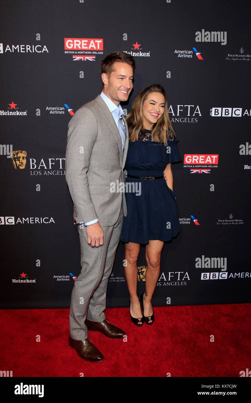 Los Angeles, CA, USA. 6th Jan, 2018. Justin Hartley, Chrishell Hartley ...