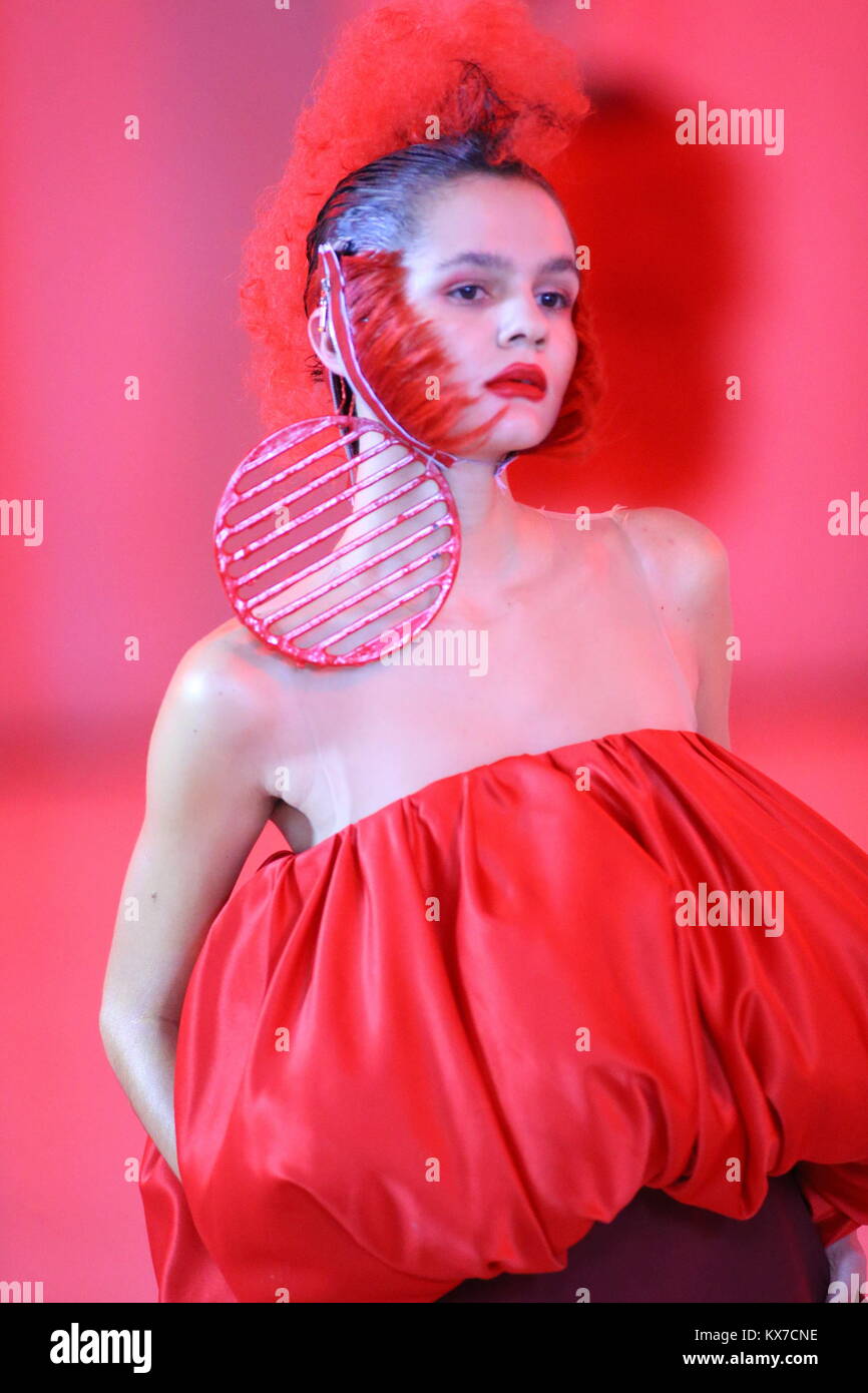January 8, 2018 - Beijing, China - Models on the catwalk as fashion ...